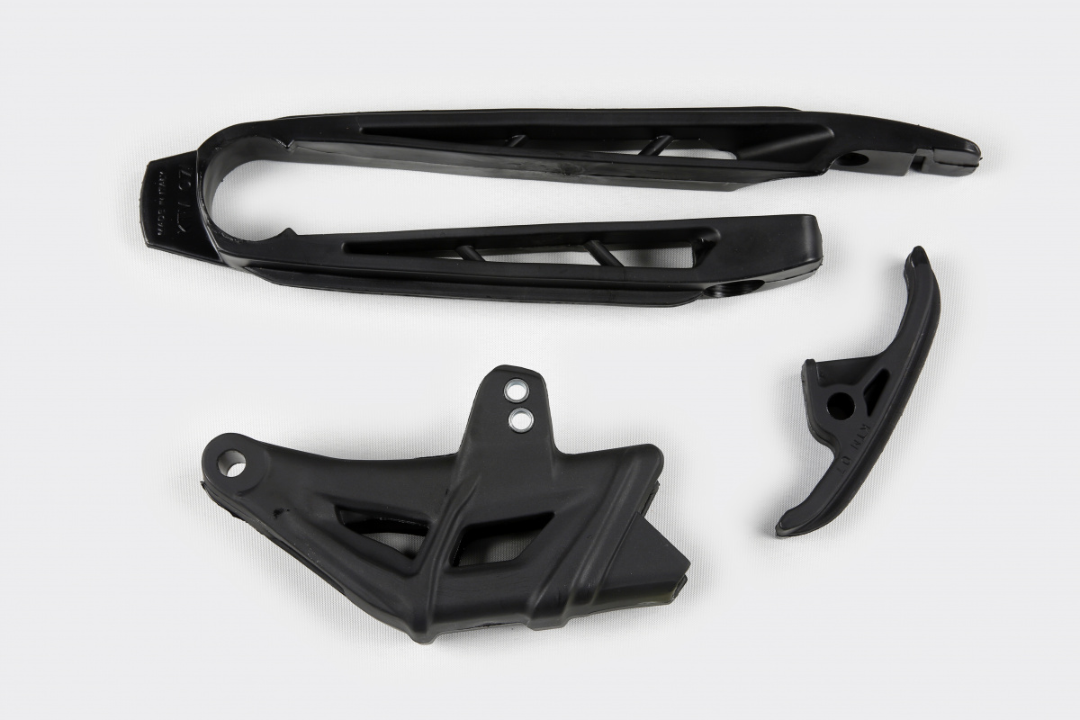 Chain Guide + Swingarm Chain Slider black - Ufo Plast - Ufo Plast ...